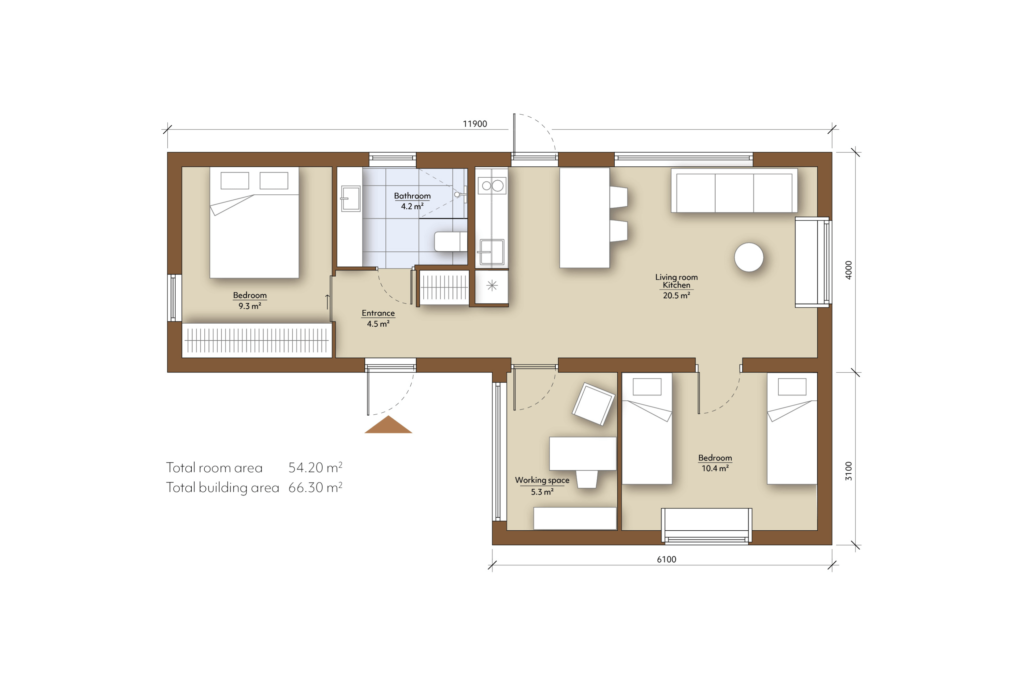CLT Panel Modular Houses | CLT Profi